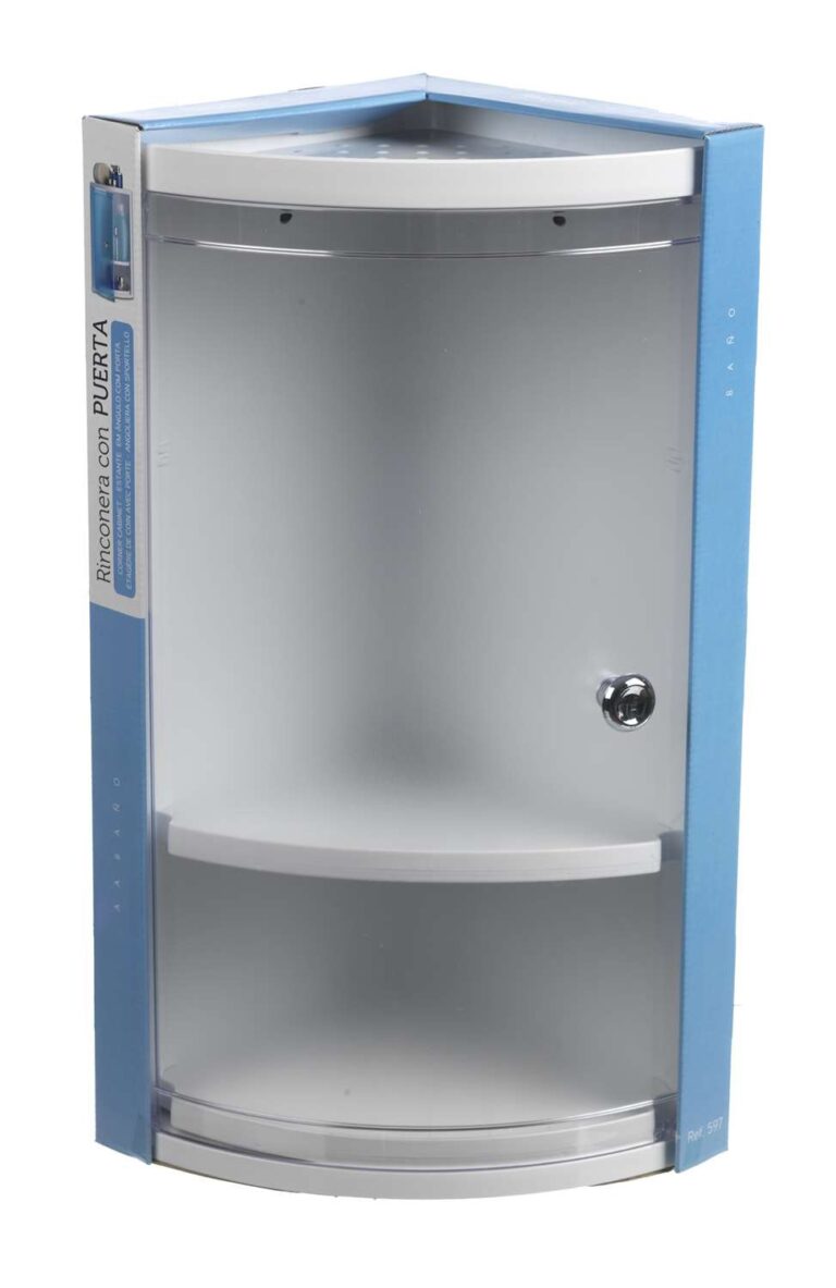 Rinconera de baño triple con puerta de cristal - Erum home