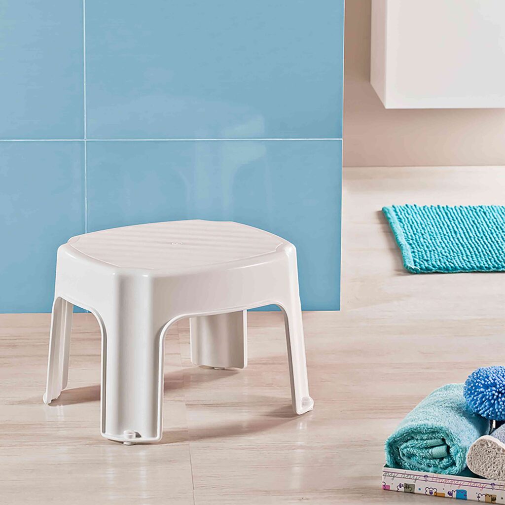 Banqueta multiusos antideslizante para baño y cocina - Erum home